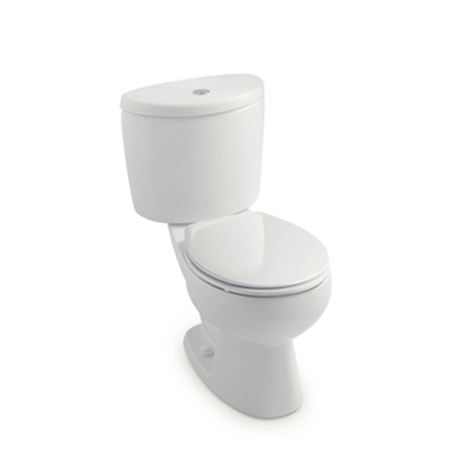Objetos BIM - ¡Descarga gratis! MILANO 305 Close-coupled Toilet w ...