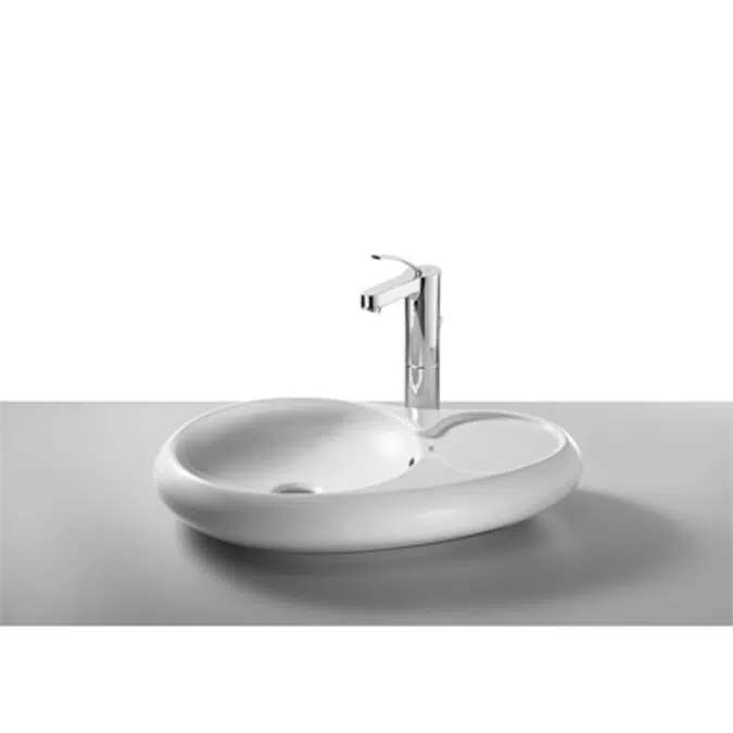 Objetos BIM - ¡Descarga gratis! URBI 7 - 600 Over countertop basin | BIMobject