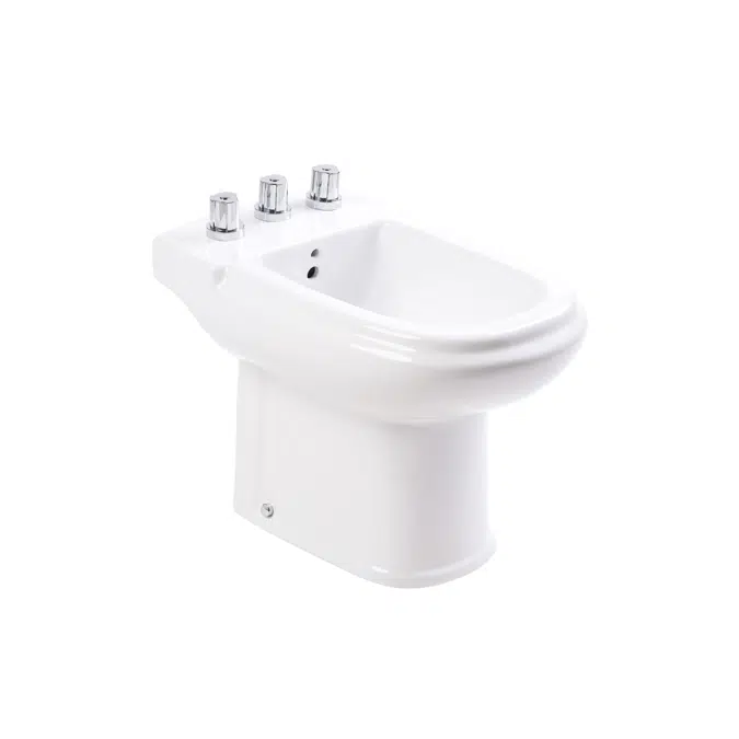 BIM objects - Free download! Dama Bidet with 3 holes | BIMobject