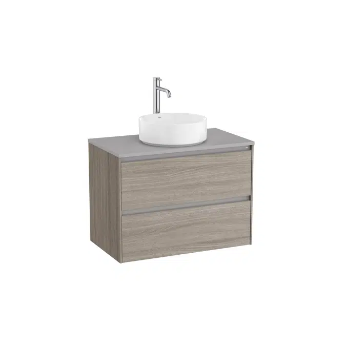 Objetos BIM - ¡Descarga gratis! ONA Base unit for over countertop centered hand basin with two ...