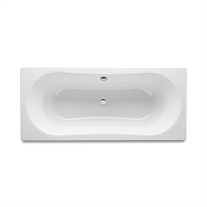 BIM objects - Free download! Duo Plus Rectangular steel bath with anti ...