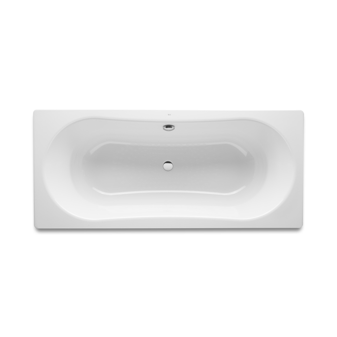 BIM objects - Free download! Duo Plus Rectangular steel bath with anti ...