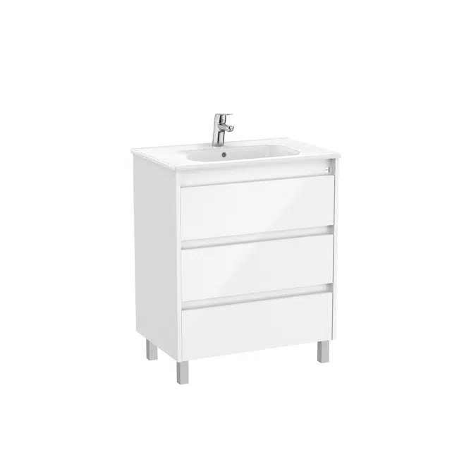 BIM objects - Free download! Tenet (base unit with three drawers and ...