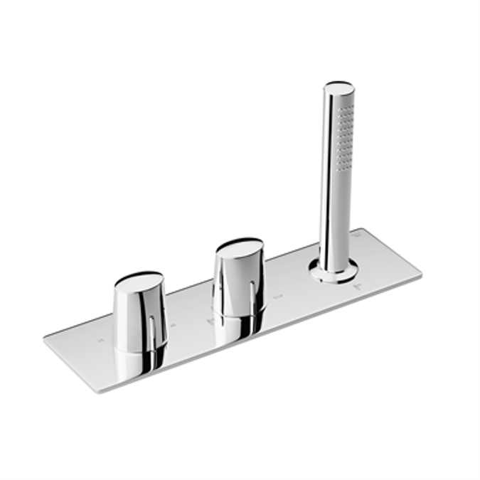 BIM objects - Free download! ARMANI - ISLAND Thermostatic bath mixer ...