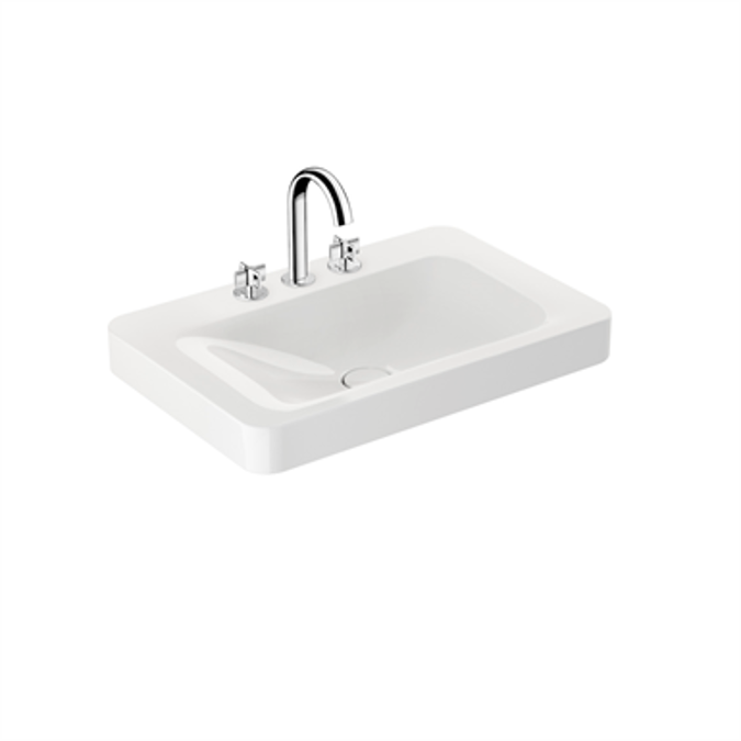 Objetos BIM - ¡Descarga gratis! ARMANI - BAIA 750mm 3-hole basin mixer ...