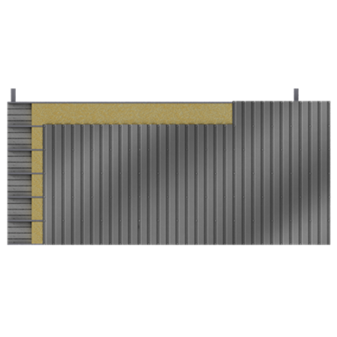 BIM objects - Free download! Steel double skin cladding V pos ...