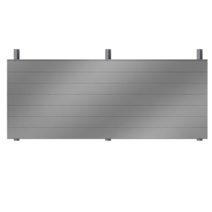 BIM objects - Free download! Single skin cladding with steel or ...