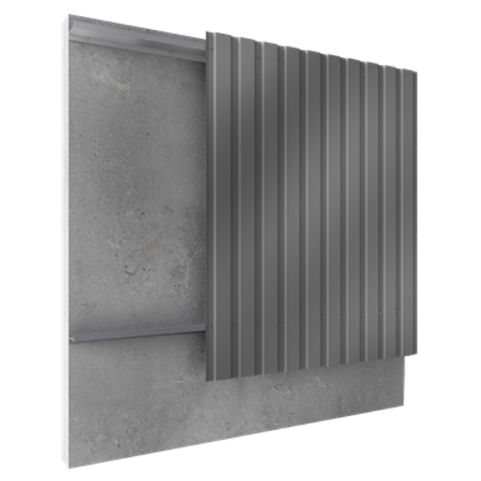 BIM objects - Free download! Steel built up cladding vertical position ...