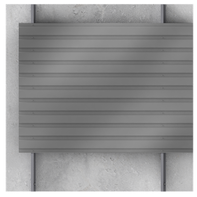 BIM objects - Free download! Steel built up cladding horizontal ...
