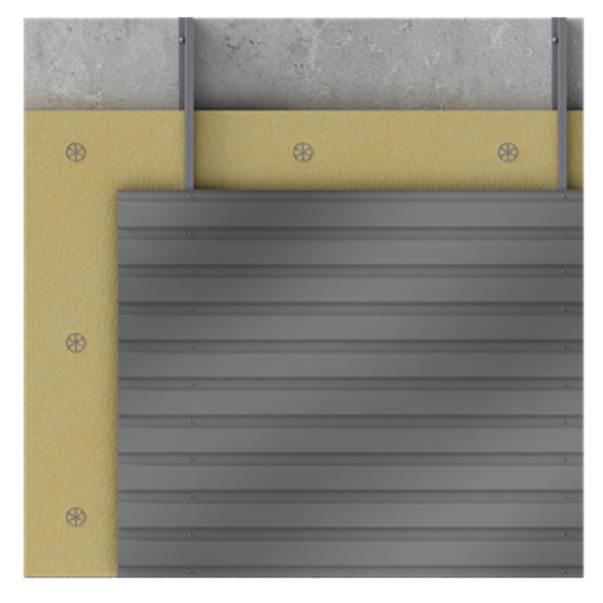 BIM objects - Free download! Steel built up cladding horizontal ...