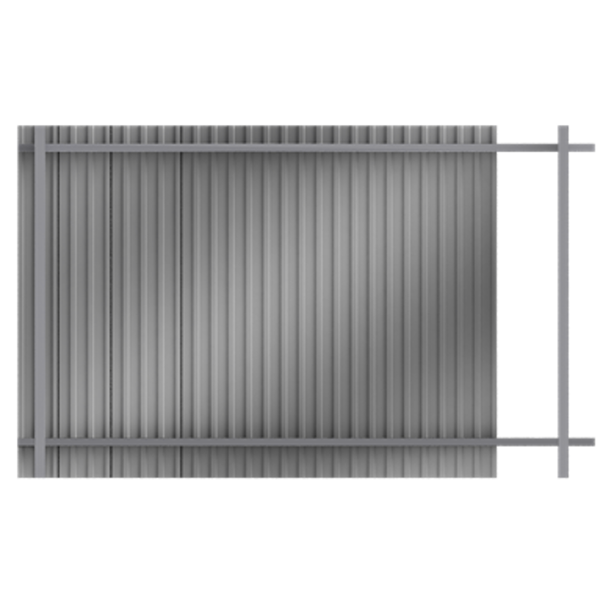BIM objects - Free download! Steel single skin cladding in vertical ...