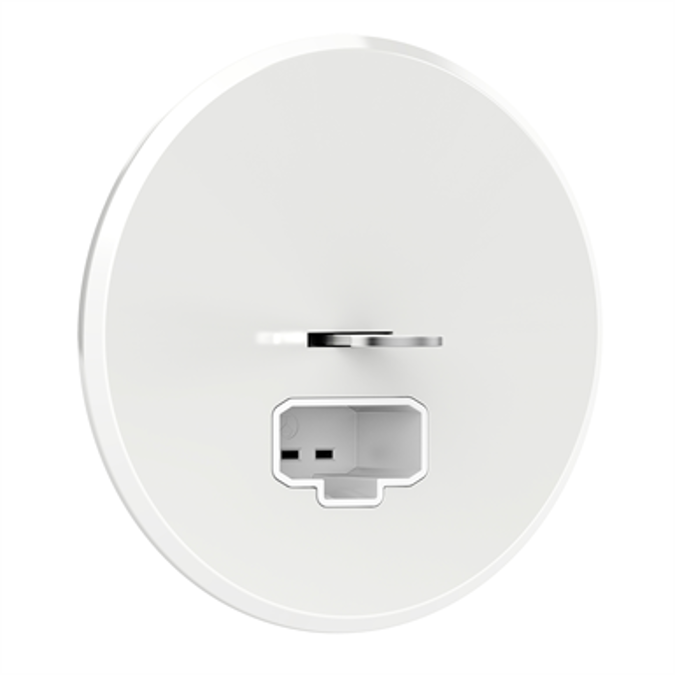 BIM objects - Free download! DCL ceiling socket outlet RS16 PW RAL9003 ...