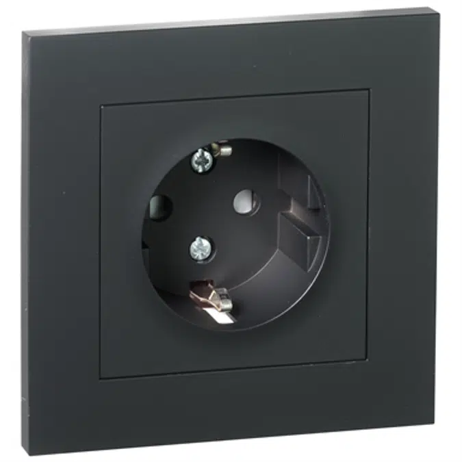 BIM objects - Free download! Single socket outlet PLUS flush BLK ...