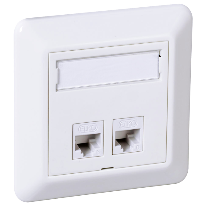 BIM objects - Free download! Modular outlet 2xRJ45 RS16 flush PW ...