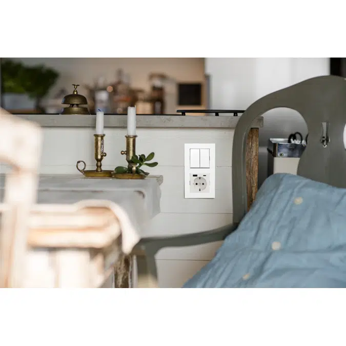 BIM objects - Free download! PLUS single socket-outlet with USB A+C PW ...