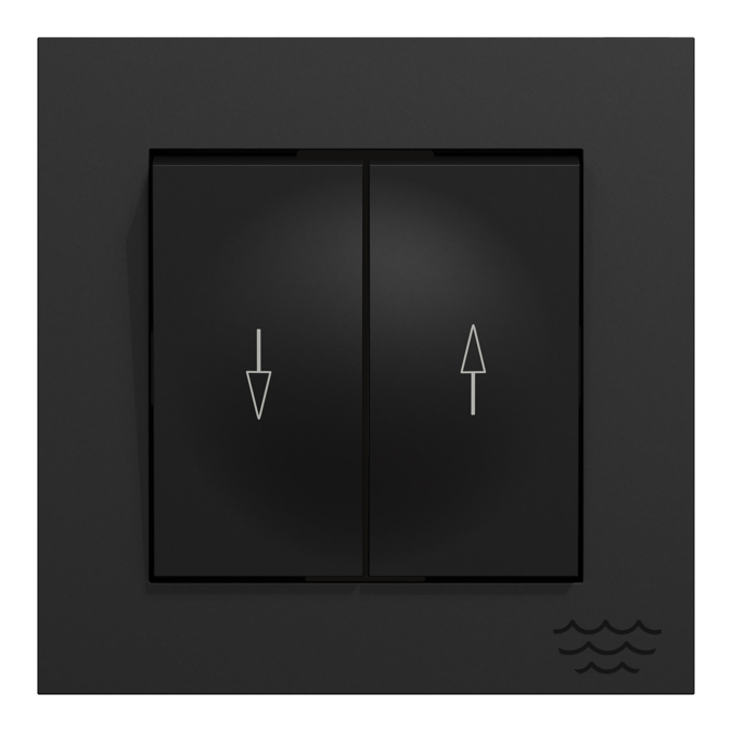 BIM objects - Free download! 3-pole sun blind switch Ocean Plastic Plus ...