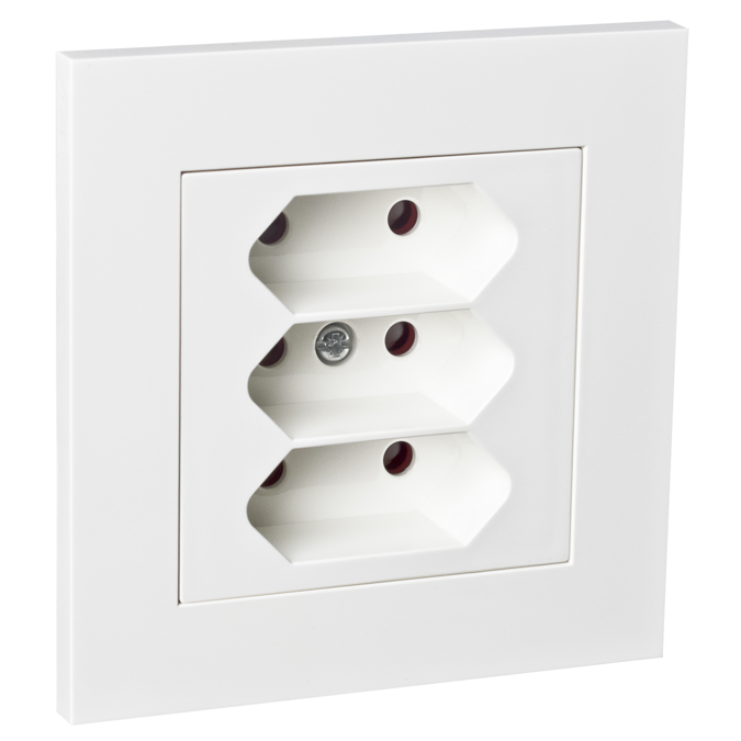 BIM objects - Free download! PLUS triple Euro socket-outlet PW RAL9010 ...