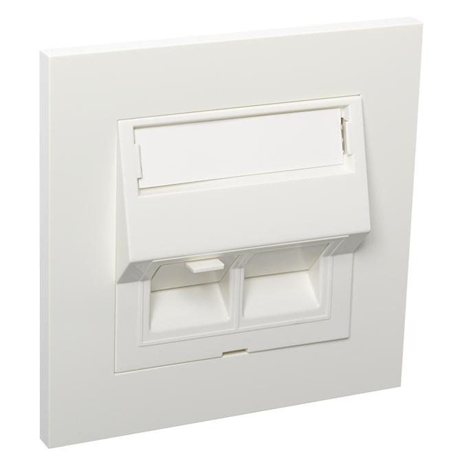 BIM objects - Free download! PLUS modular outlet 2x RJ45 C6 UTP PW ...