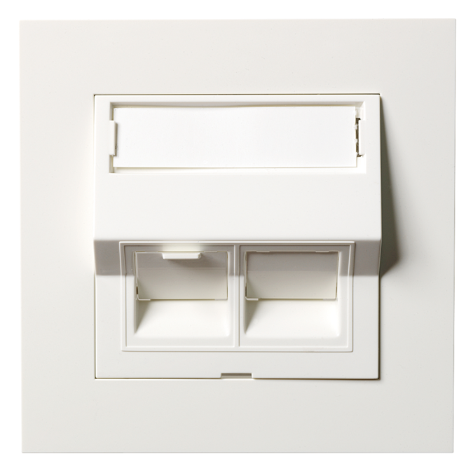 BIM objects - Free download! PLUS modular outlet 2x RJ45 C6 UTP PW ...