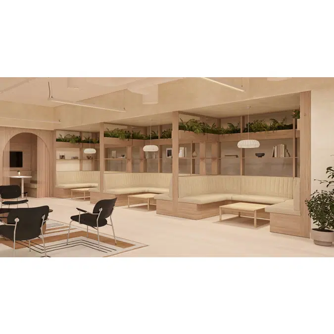 BIM objects - Free download! mod system - config 28 - Banquette seating ...