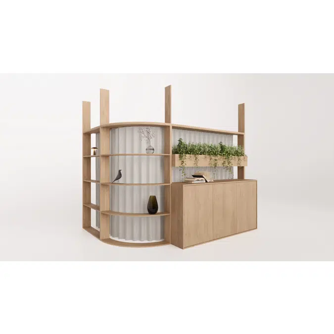 BIM objects - Free download! mod system - config 17 - Curved divider ...