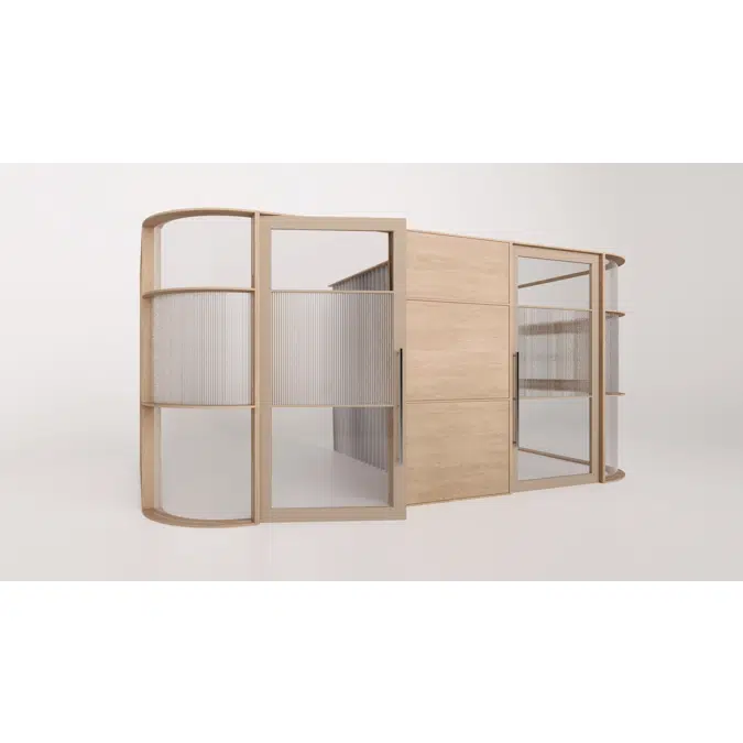 BIM objects - Free download! mod system - config 25 - Room with fluted ...