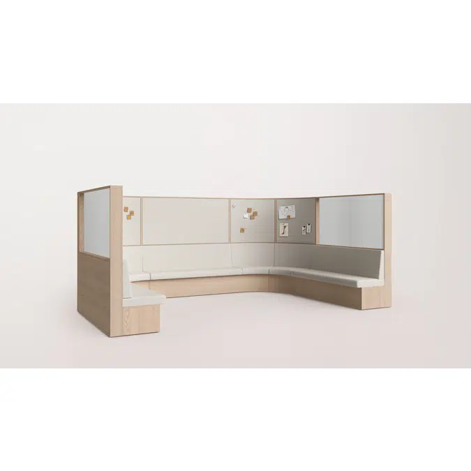 BIM objects - Free download! mod system - config 26 - Curved banquette ...