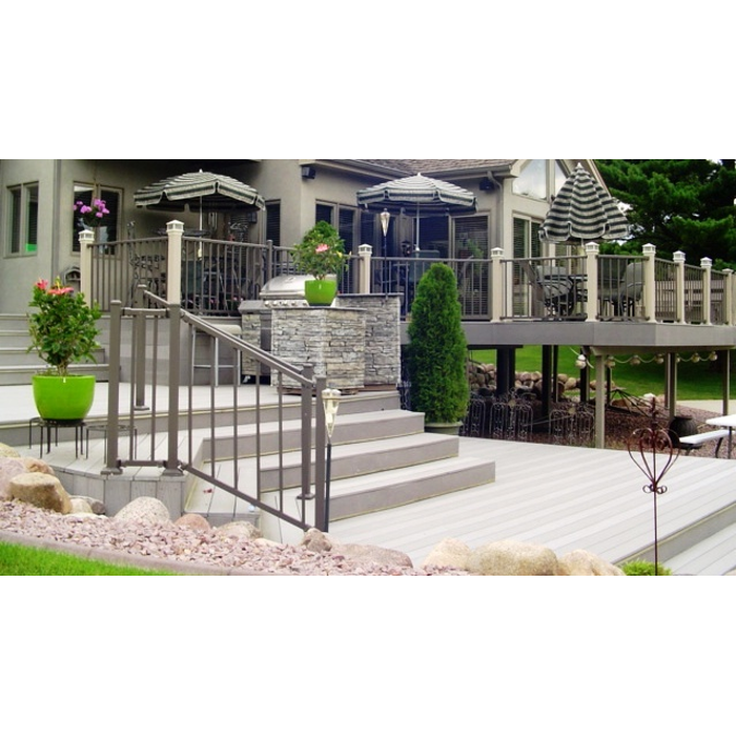 BIM objects - Free download! Tuscany Aluminum Deck Railing | BIMobject