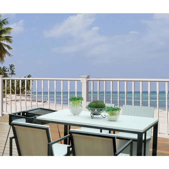 BIM objects - Free download! TRX Vinyl Deck Railing | BIMobject