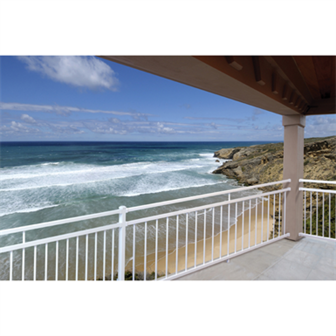 BIM objects - Free download! Westbury Riviera C301 Aluminum Railing ...