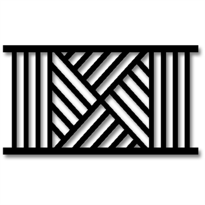 BIM objects - Free download! TRX Vinyl Railing - Chippendale | BIMobject