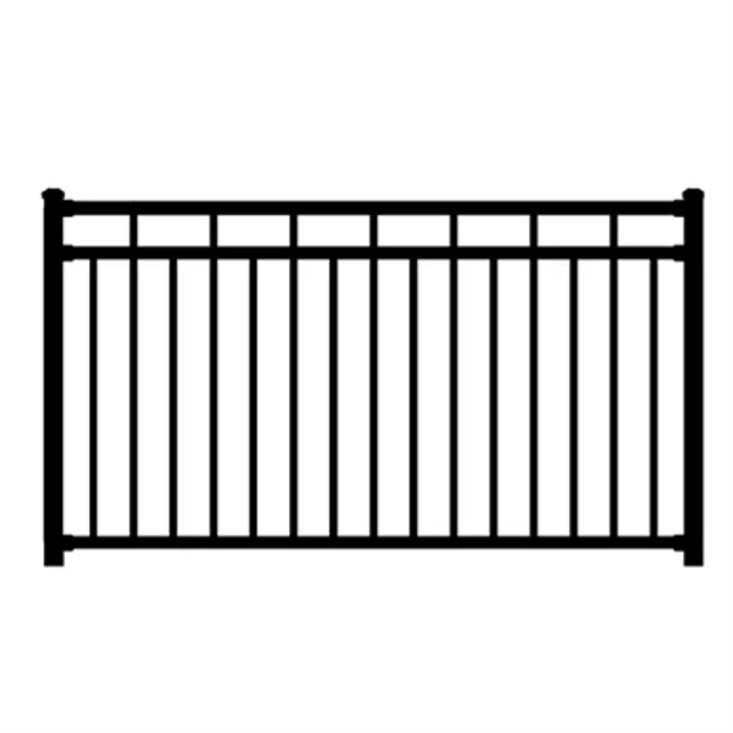 BIM objects - Free download! Westbury Riviera II C321 Aluminum Railing ...