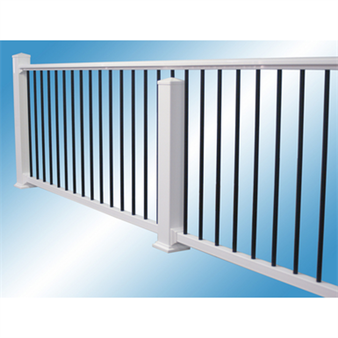 BIM objects - Free download! TRX Vinyl Railing - Crossover | BIMobject