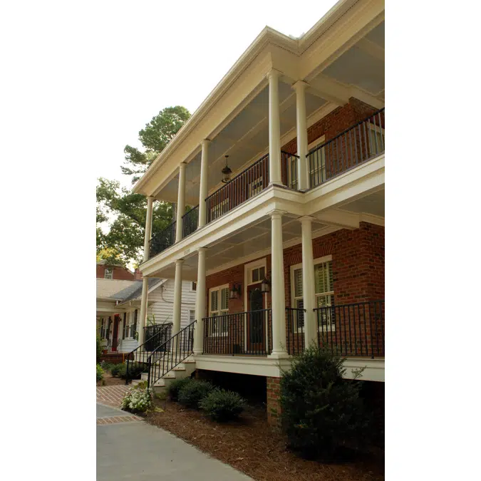 Objetos BIM - ¡Descarga gratis! Round Fluted Composite Porch Columns ...