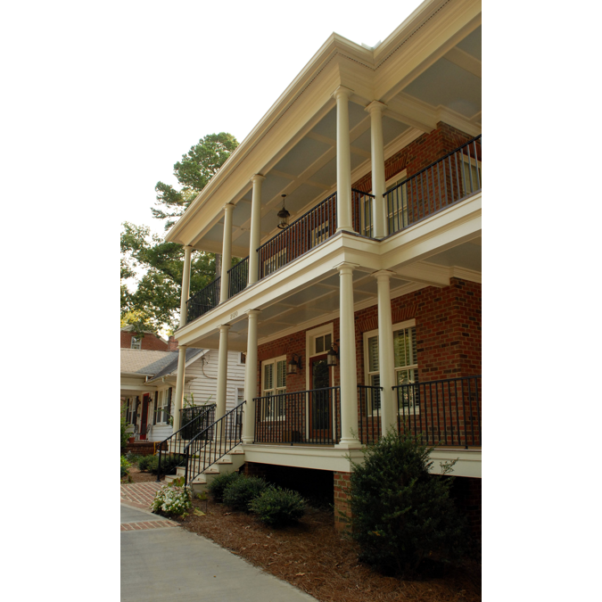 BIM objects - Free download! Round Fluted Composite Porch Columns ...