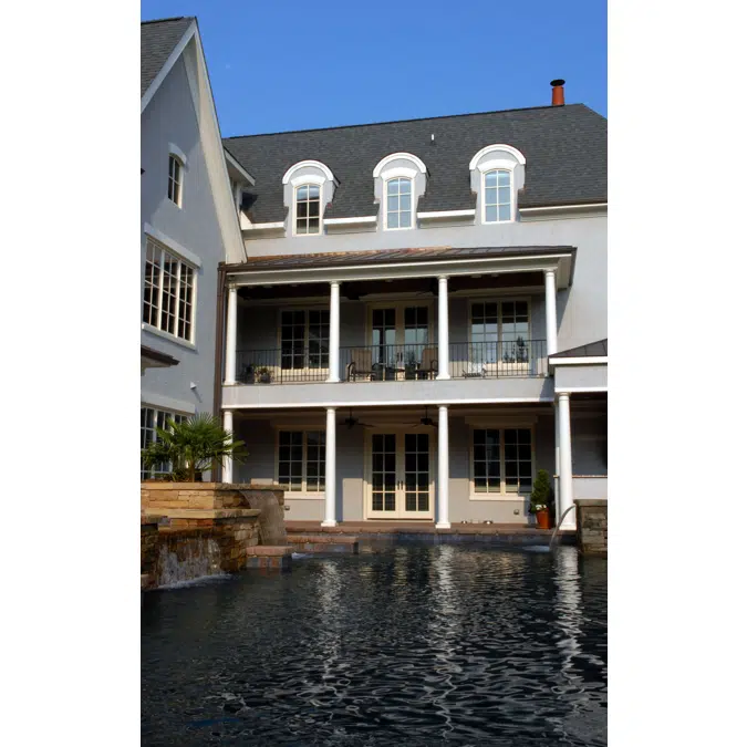 Objetos BIM - ¡Descarga gratis! Round Fluted Composite Porch Columns ...