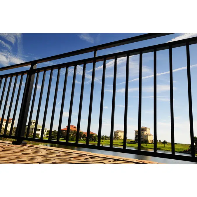 BIM objects - Free download! Riviera Series Aluminum Railing | BIMobject