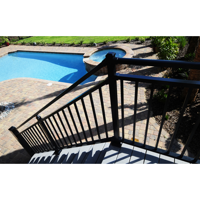 BIM objects - Free download! Riviera Series Aluminum Railing | BIMobject