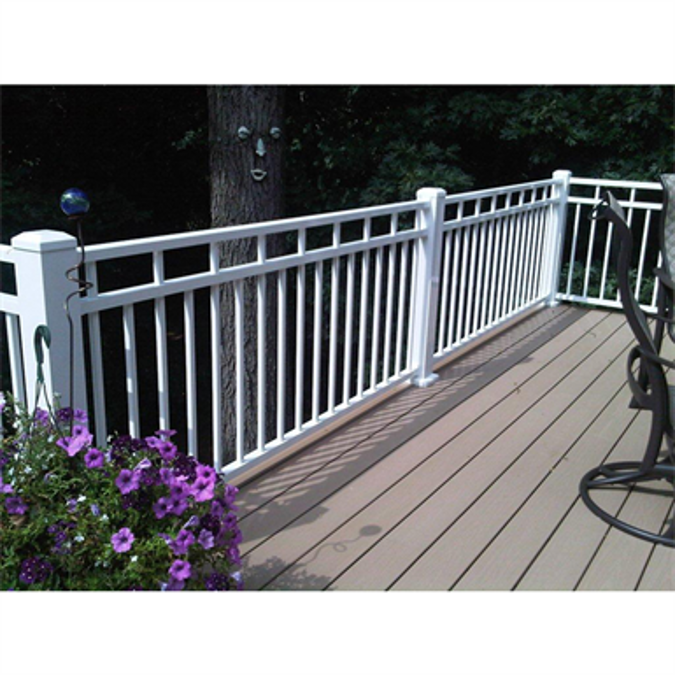 BIM objects - Free download! Westbury Riviera II C32 Aluminum Railing ...