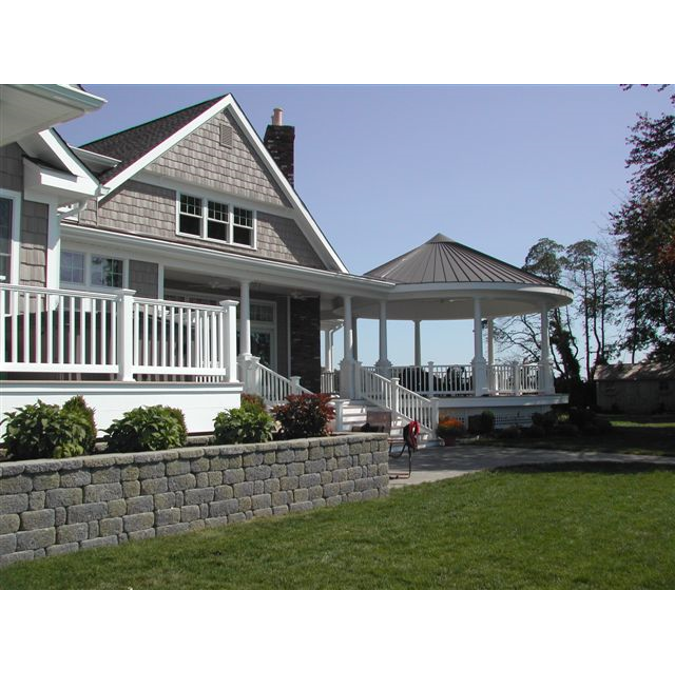 Objetos BIM - ¡Descarga gratis! Round Tapered Composite Porch Columns ...