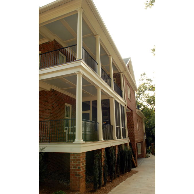 BIM 对象 - 免费下载！ Round Tapered Composite Porch Columns | BIMobject