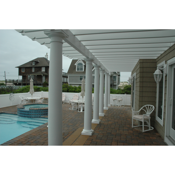 BIM 对象 - 免费下载！ Round Tapered Composite Porch Columns | BIMobject