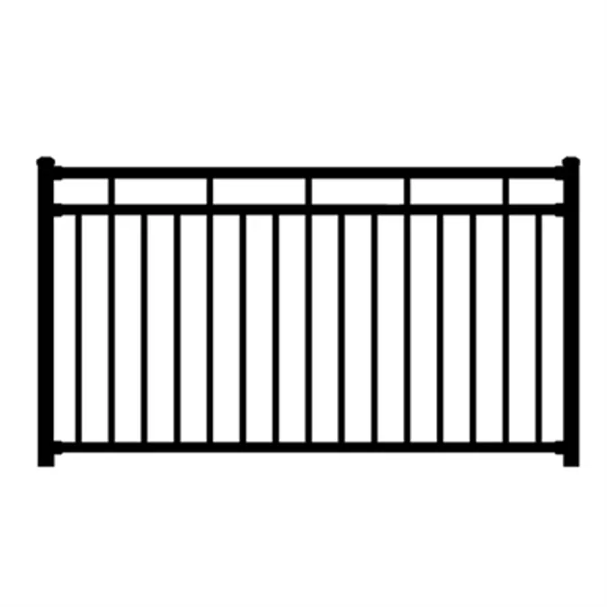 BIM objects - Free download! Westbury Riviera III C331 Aluminum Railing ...