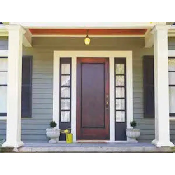 BIM objects - Free download! Square Pedestal Recessed Composite Porch ...