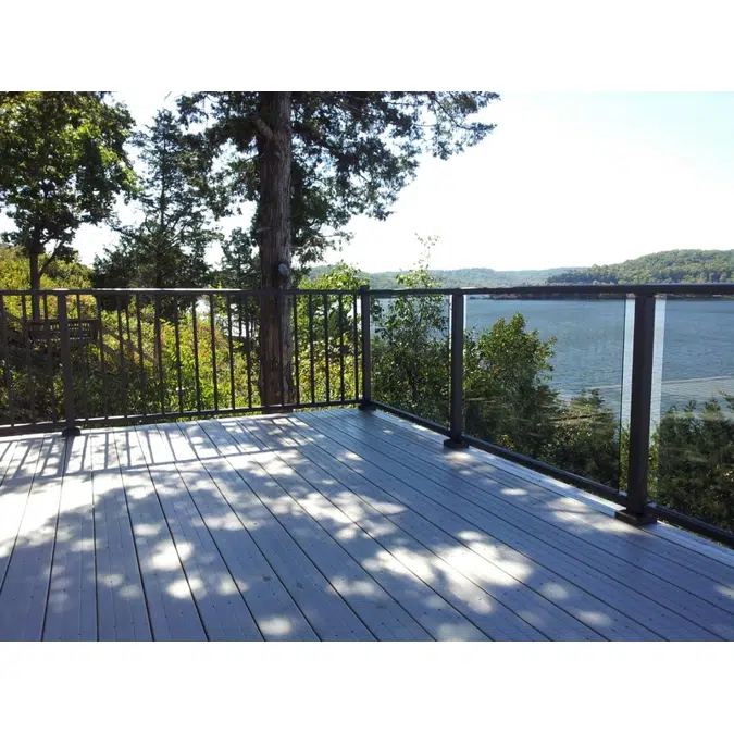 BIM objects - Free download! Veranda Glass Series Deck Railing | BIMobject