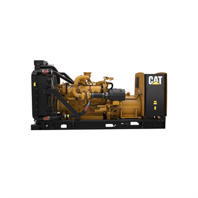 BIM objects - Free download! C32 (50 Hz) Upgradeable 910-1500 kVA Diesel Generator Set | BIMobject