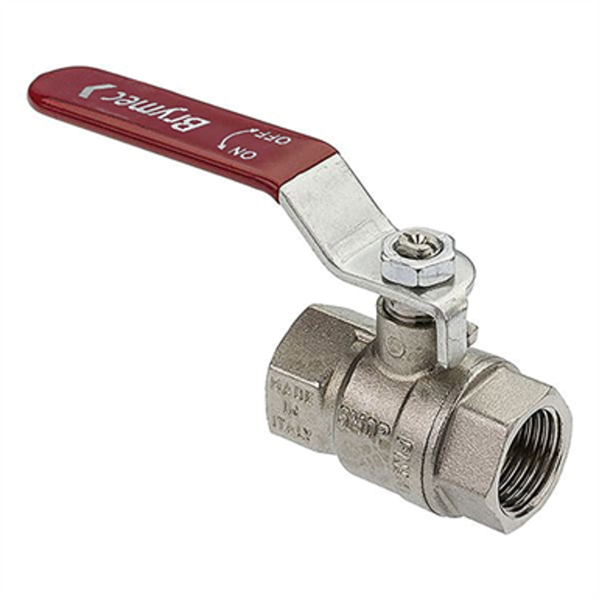 Objetos BIM - ¡Descarga gratis! Red & Blue FxF Lever Ball Valve - 3" 4 ...