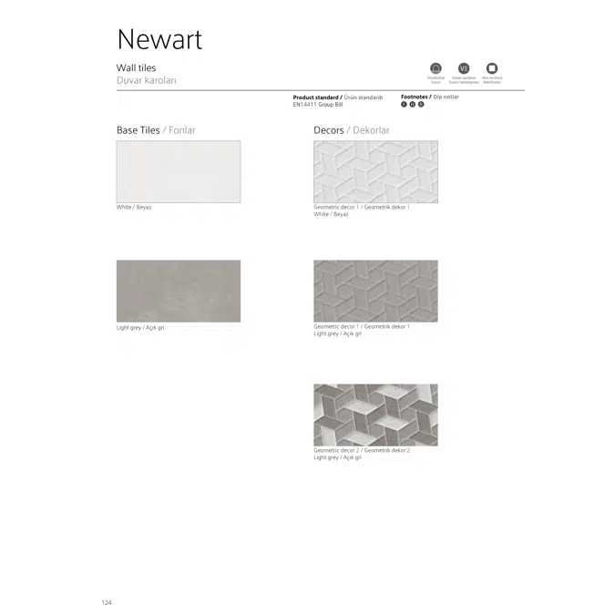 BIM objects - Free download! Newart VitrA Tile Collection | BIMobject