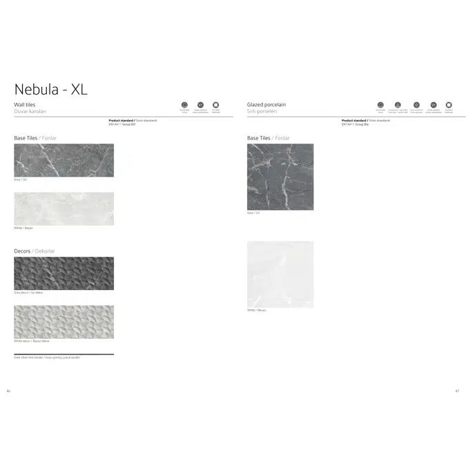 BIM objects - Free download! Nebula-XL VitrA Tile Collection | BIMobject