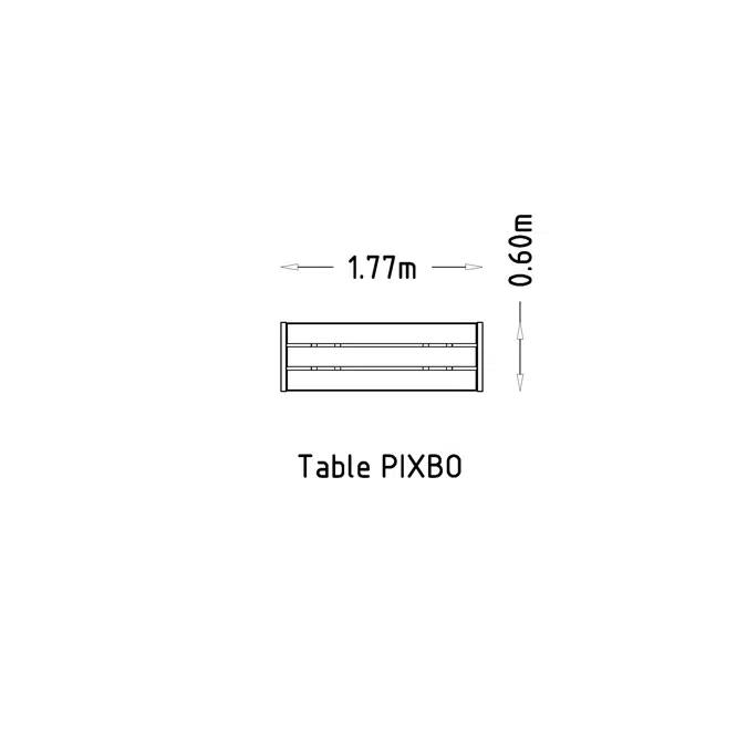 BIM objects - Free download! Table Pixbo | BIMobject
